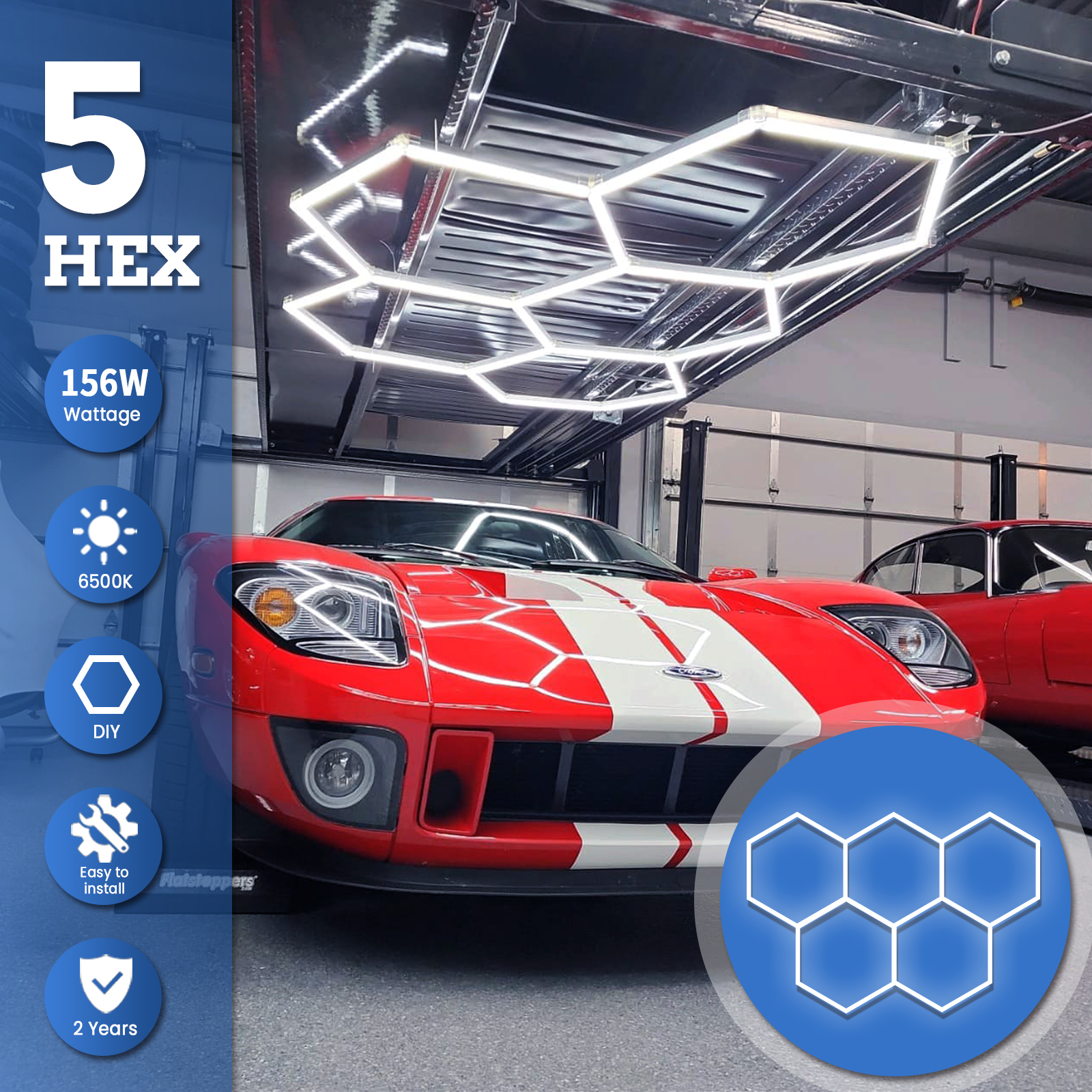 Hexagon Garage Lights - Widuc Hexagon Lights